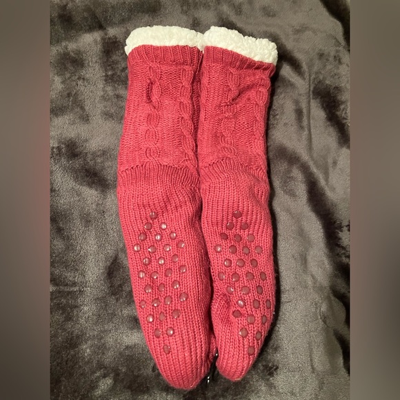 Shoes | Pink Slipper Sock With Slip Grip | Poshmark